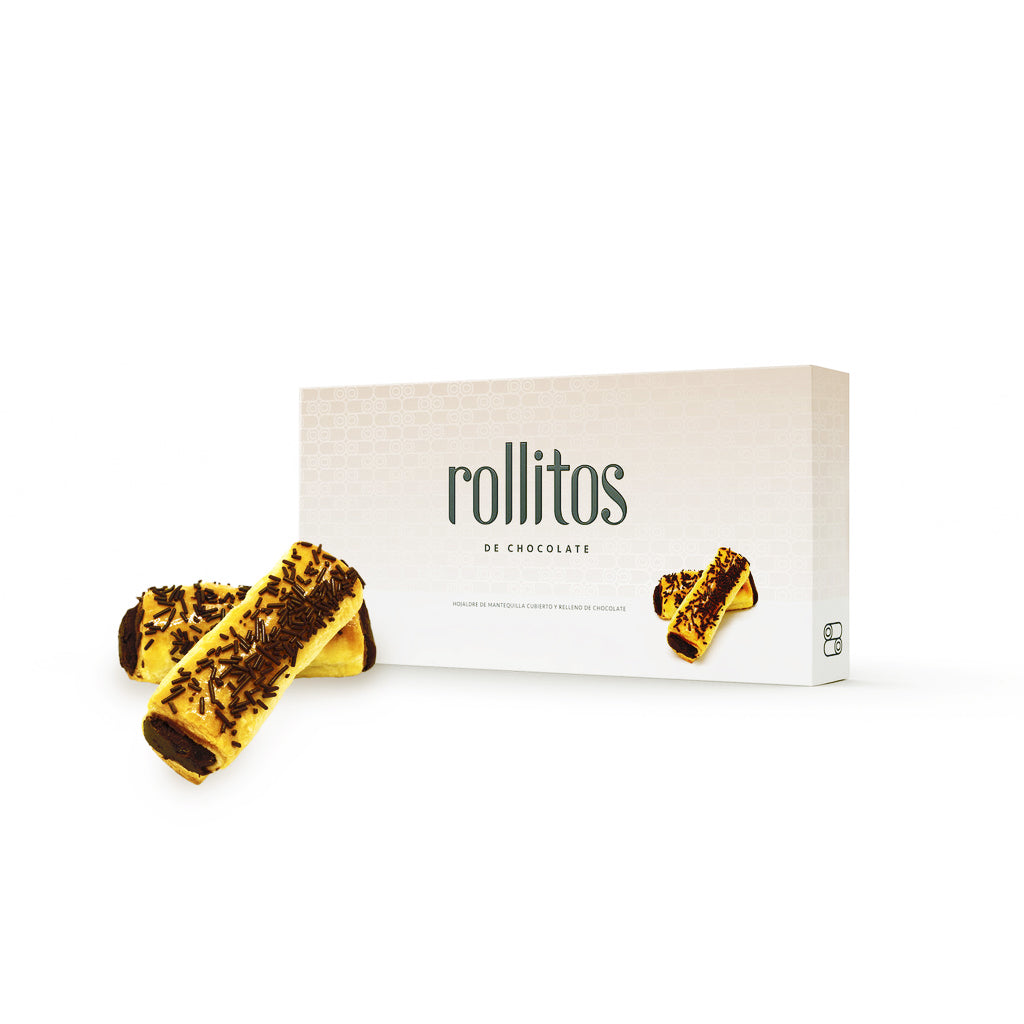 Rollitos de Chocolate - estuche — Nazaré Hojaldrería